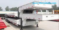 China Titan Lowbed trailer ,4line 8 axle lowbed trailer loading capacity 150tons with 2 line 4 axle dolly for sale