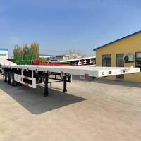 China 3 Axle Flat Bed Trailers for Sale Near Me in Ghana |  Flatbed 40 Ft Trailers for sale