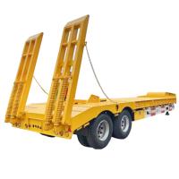 China Heavy Haul  2/3/4 Axle Semi Low Bed Truck Trailer 40/60/80 Tons for Sale in Congo for sale