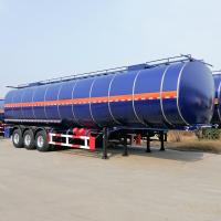 China TITAN 40000/45000/50000 Liter Palm Petrol Diesel Crude Oil Fuel Tanker Trailer Tri Axle for Sale for sale