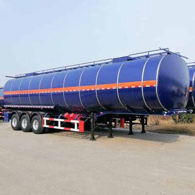 China TITAN 40000/45000/50000 Liter Palm Petrol Diesel Crude Oil Fuel Tanker Trailer Tri Axle for Sale for sale