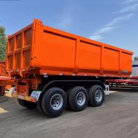 China TITAN Hydraulic 3 Axle Tipper Semi Trailer Tractor Tipper Trailer for Sale Near Me in Mauritius for sale