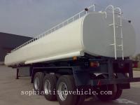 China TITAN  2017 Crude Oil Tank Trailer , Carbon steel oil tanker trailer 54000 liters with European system for sale