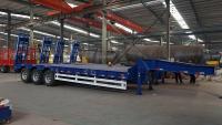 China Titan 3-axle low-bed semi-trailer 80T for sale