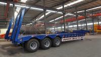 China Titan 3-axle low-bed semi-trailer 80T for sale