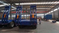 China Titan 3-axle low-bed semi-trailer 80T for sale