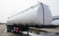 China Titan 40000liters ~60000liters carbon steel Fuel Tanker Trailer with European-standard manhole cover for sale