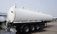 China Titan 40000liters ~60000liters carbon steel Fuel Tanker Trailer with European-standard manhole cover for sale