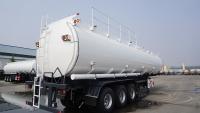China Titan 40000liters ~60000liters carbon steel Fuel Tanker Trailer with European-standard manhole cover for sale