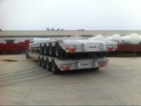 China 150T  4 line 8 axle low bed trailer with 2 line 4 axle dolly | TITAN VEHICLE for sale