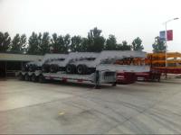 China 150T  4 line 8 axle low bed trailer with 2 line 4 axle dolly | TITAN VEHICLE for sale