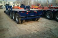 China TrI Axle Detachable Gooseneck 80 Ton Lowboy Trailer  With Power Station  | Titan Vehicle for sale