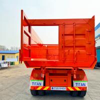 China 4 Axle 35 40 45 m3 Dump Semi Trailer Tipper Trailer Hydraulic Rear End Trailer for Sale for sale