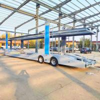China 2 Axle Car Carrier Trailer Truck Car Hauler Car Transport Trailer European style for Sale in Russia for sale