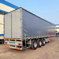 China Curtain Side Trailer Curtainsider Dry Van Box Trailer Sliding Curtain Tarpaulin Semi Trailer fo Sale for sale