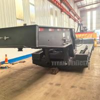 China TITAN 3 Axle 80ton Hydraulic Removable Neck Trailer Detachable Gooseneck Lowboy Trailer for Sale for sale