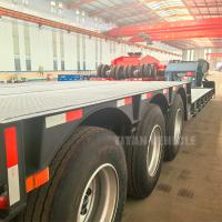 China TITAN 3 Axle 80ton Hydraulic Removable Gooseneck Trailer Lowboy Trailer for Sale for sale