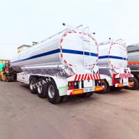 China TITAN 3 Axle 42000 Liters Fuel Tank Semi Trailer Oil Diesel Fuel Tanker Trailer for Sale in Ghana for sale