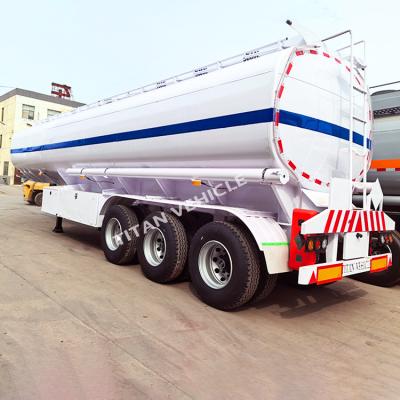 China TITAN 3 Axle 42000 Liters Fuel Tank Semi Trailer Oil Diesel Fuel Tanker Trailer for Sale in Ghana for sale