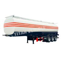 China TITAN 3 Axle 45000 Liters Diesel Fuel Trailer Oi Fuel Tanker Trailer for Sale in DRC for sale