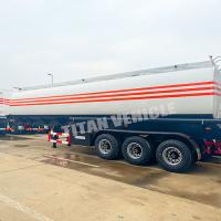 China TITAN 3 Axle 45000 Liters Diesel Fuel Trailer Oi Fuel Tanker Trailer for Sale in DRC for sale