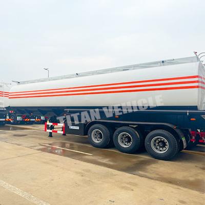 China TITAN 3 Axle 45000 Liters Diesel Fuel Trailer Oi Fuel Tanker Trailer for Sale in DRC for sale