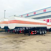 China TITAN 3 Axle 45000 Liters Diesel Fuel Trailer Oi Fuel Tanker Trailer for Sale in DRC for sale