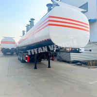 China TITAN 3 Axle 45000 Liters Diesel Fuel Trailer Oi Fuel Tanker Trailer for Sale in DRC for sale