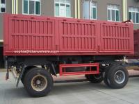 China Drawbar side dumper end dump trailers for sale | Titan Vehicle for sale
