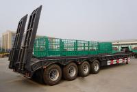China TITAN 4 axles 50 ton to 100 ton lowboy semi truck trailer for sale for sale