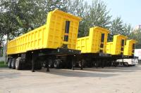China TITAN 3 Axle 40 ton to 60 Ton  45 cubic meters end dump trailer for sale