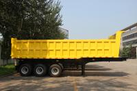 China TITAN 3 Axle 40 ton to 60 Ton  45 cubic meters end dump trailer for sale