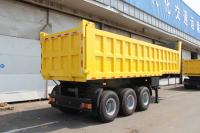 China TITAN 3 Axle 40 ton to 60 Ton  45 cubic meters end dump trailer for sale