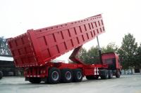 China TITAN VEHICLE Triple axles 50 ton dump semi truck trailer for sale for sale