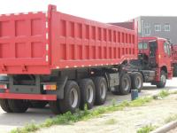 China TITAN VEHICLE Triple axles 50 ton dump semi truck trailer for sale for sale