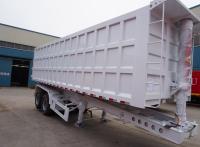China TITAN VEHICLE 2 axle 30 cbm steel semi end dump trailers for  bad road work for sale