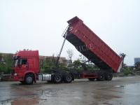 China TITAN  VEHICLE 2 axles 30 ton tipper semi trailer for sale for sale