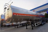 China What is the price for 3 axle aluminum  liquid tanker trailer truck for sale