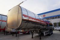 China What is the price for 3 axle aluminum  liquid tanker trailer truck for sale