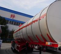 China What is the price for 3 axle aluminum  liquid tanker trailer truck for sale