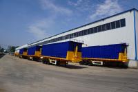China TITAN VEHICLE tipping semi trailers 3 axles with 40 ton tipper truck for sale