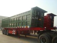 China TITAN VEHICLE 3 axles hydraulic cylinder dump trailer for sale for sale