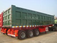 China TITAN VEHICLE 3 axles hydraulic cylinder dump trailer for sale for sale