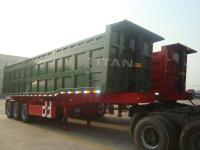 China TITAN VEHICLE 3 axles hydraulic cylinder dump trailer for sale for sale