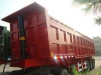 China TITAN VEHICLE 40 ton container tipper trailer with 3 axles for sale for sale