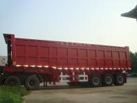 China TITAN VEHICLE 40 ton container tipper trailer with 3 axles for sale for sale