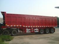 China TITAN VEHICLE 40 ton container tipper trailer with 3 axles for sale for sale