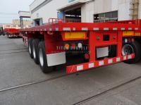 China What is the price on your 3 axle flatbed container transportation trailer? for sale