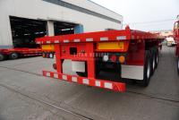 China What is the price on your 3 axle flatbed container transportation trailer? for sale