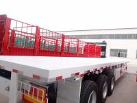 China What is the price on your TITAN 3 axle 40T/60T shipping container transport flatbed semi trailer？ for sale